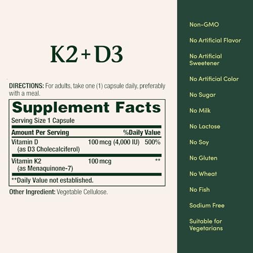 Vitamin D3 capsules for bone health