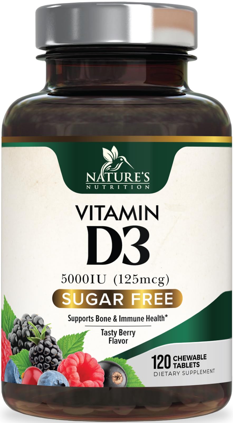 Vitamin D3 chewable tablets for immunity