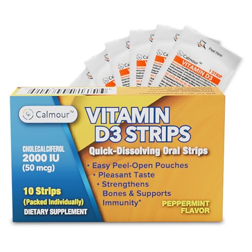 Vitamin D3 dissolvable strips pack