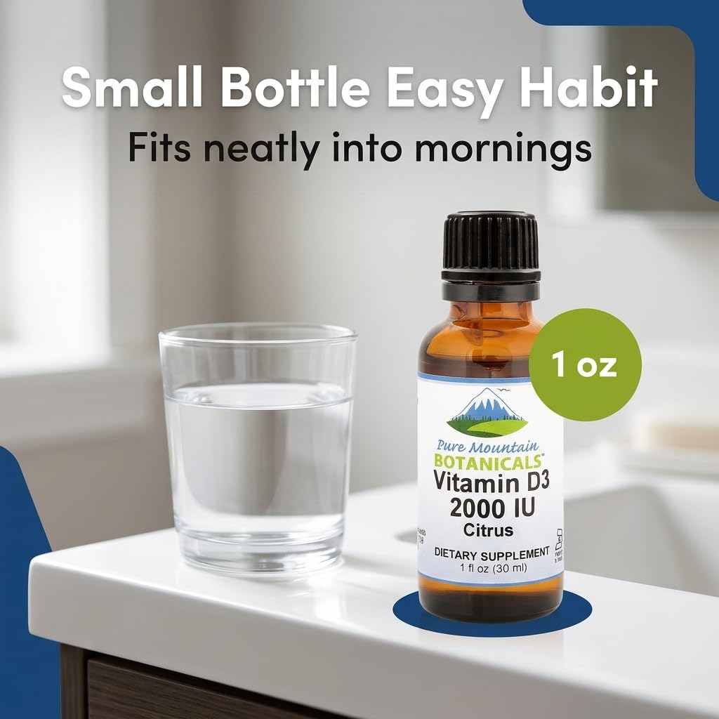 Vitamin D3 drops for bone health
