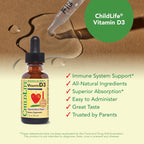 Vitamin D3 drops for daily supplementation