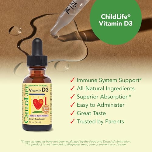 Vitamin D3 drops for healthy bones