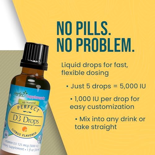 Vitamin D3 drops for immune support