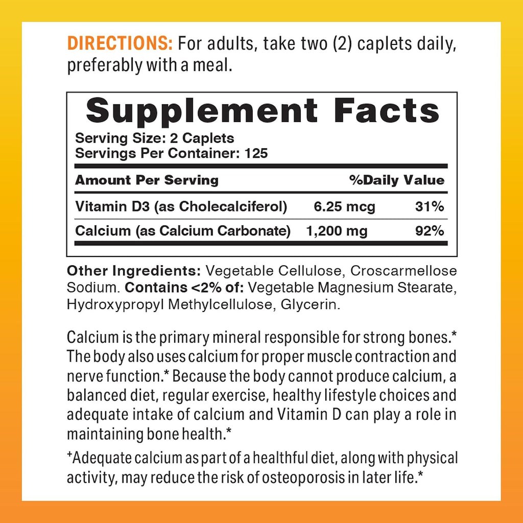 Vitamin D3 enhanced calcium absorption