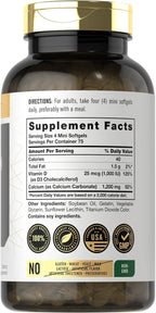 Vitamin D3 enhanced calcium supplement