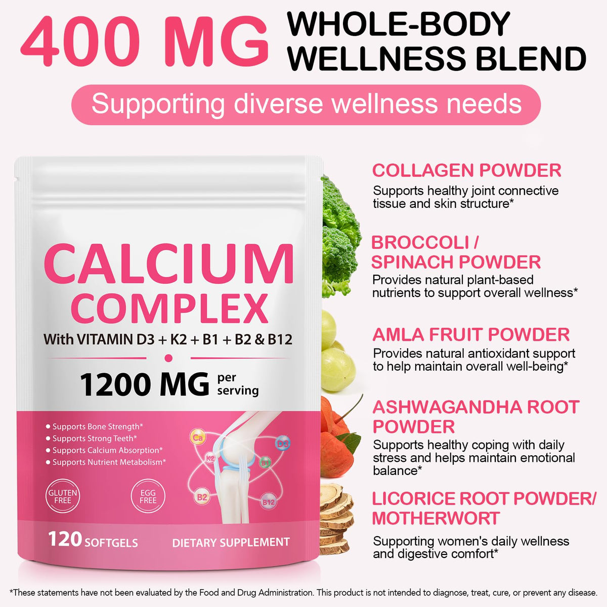 Vitamin D3 enhances calcium absorption