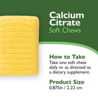 Vitamin D3 enriched calcium chews for absorption