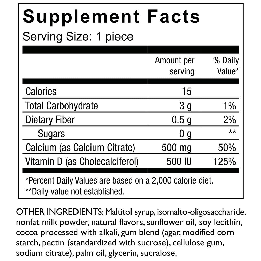 vitamin D3 enriched calcium chews