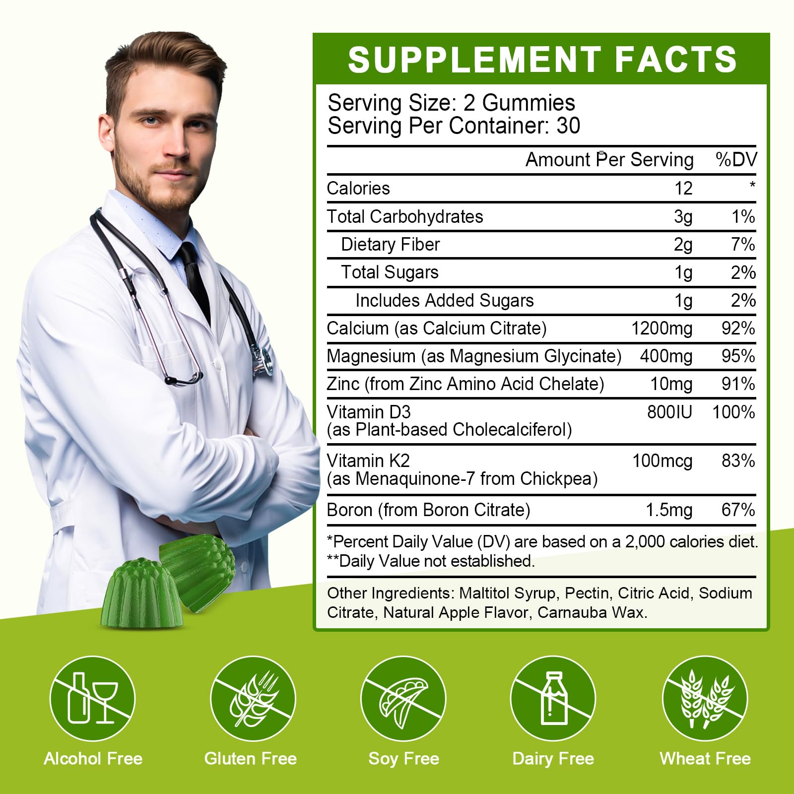Vitamin D3 enriched calcium citrate tablets
