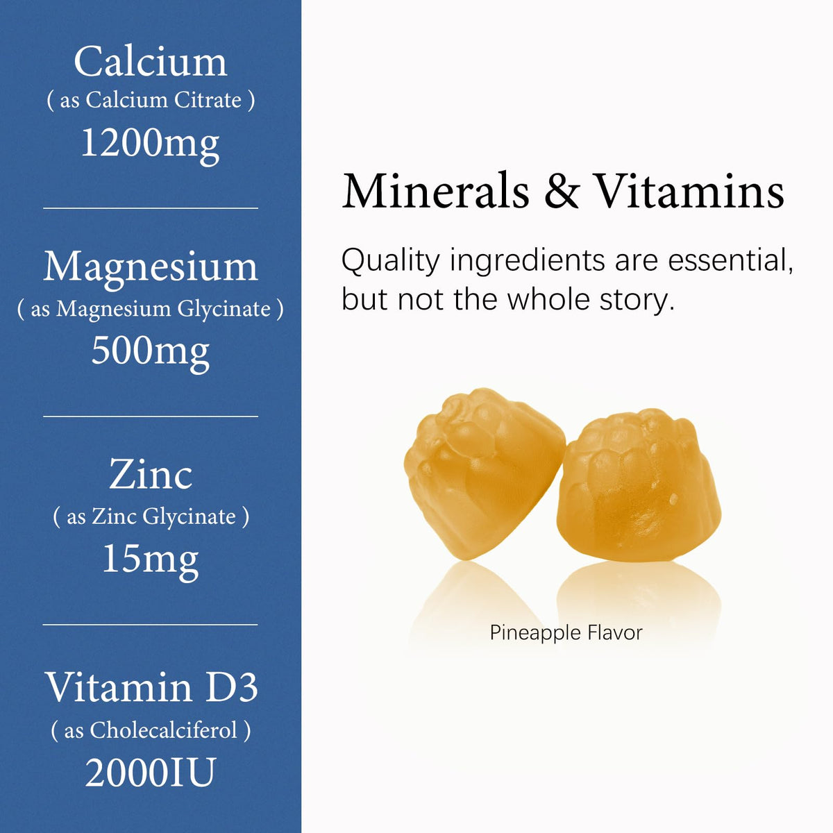 Vitamin D3 enriched calcium citrate