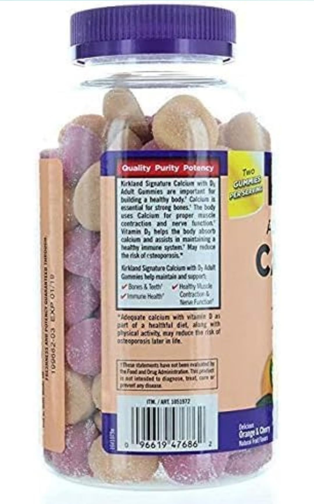 vitamin D3 enriched calcium for health