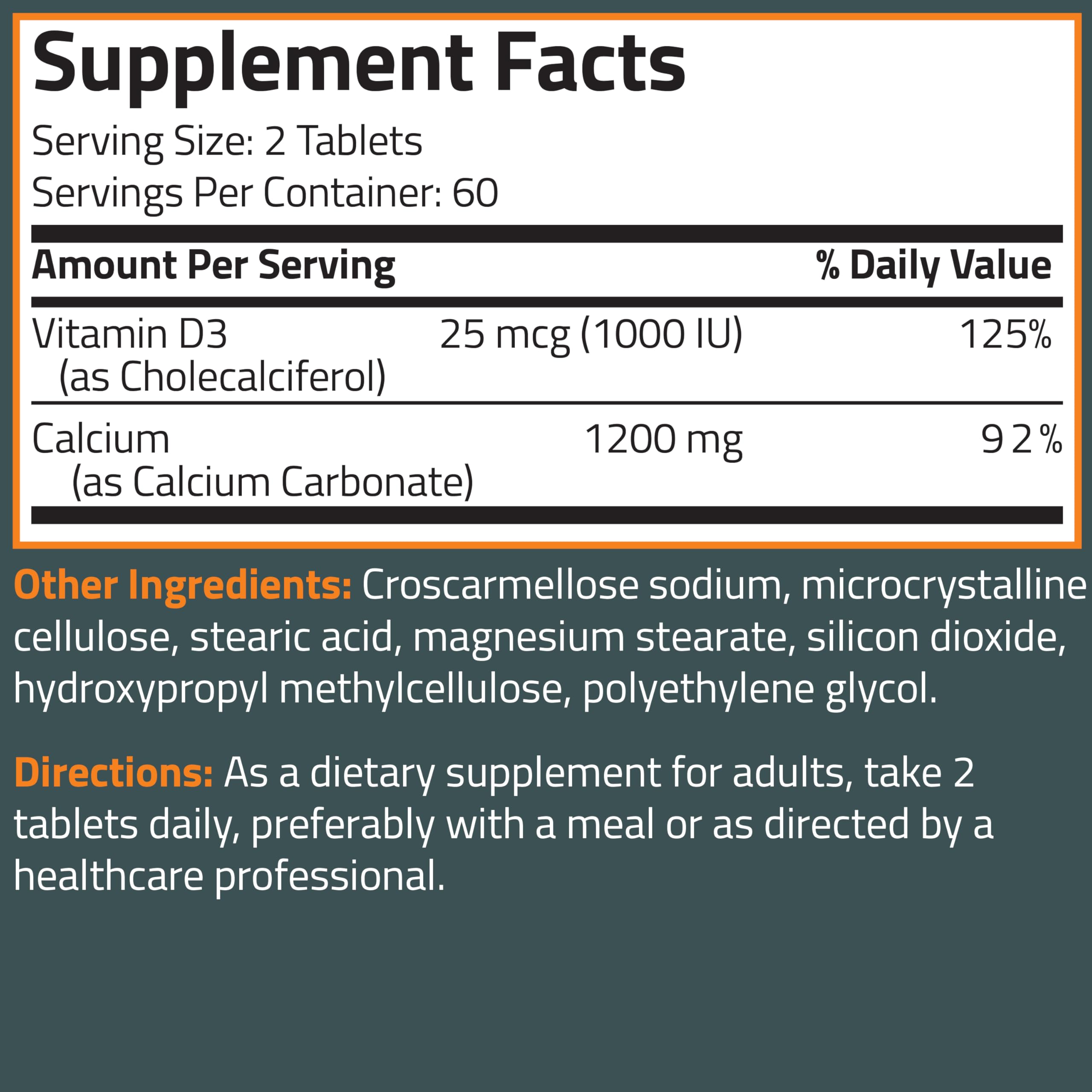 Vitamin D3 enriched calcium for immunity