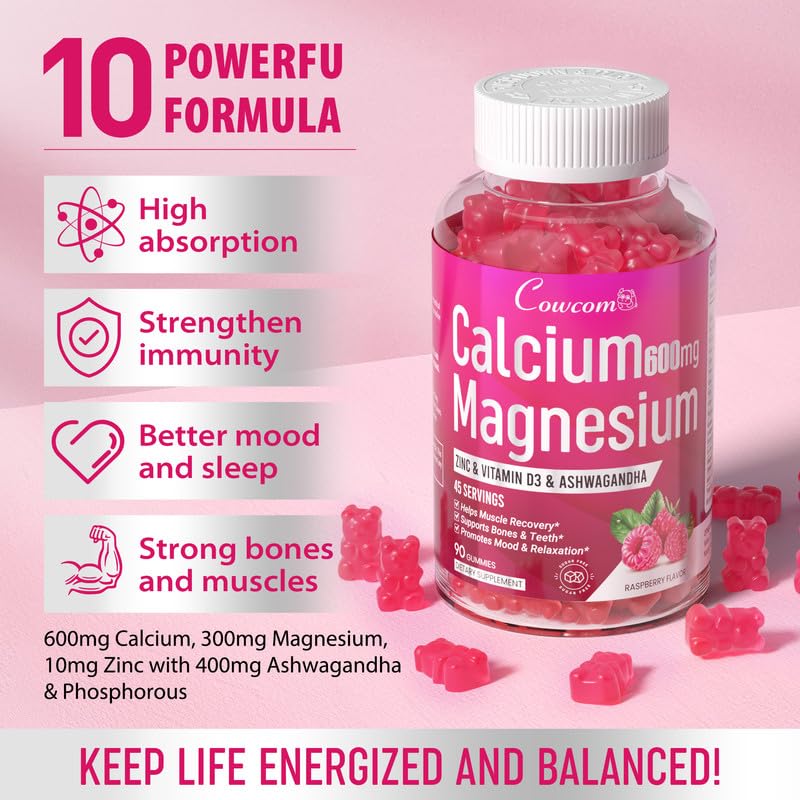 vitamin D3 enriched calcium gummies for wellness