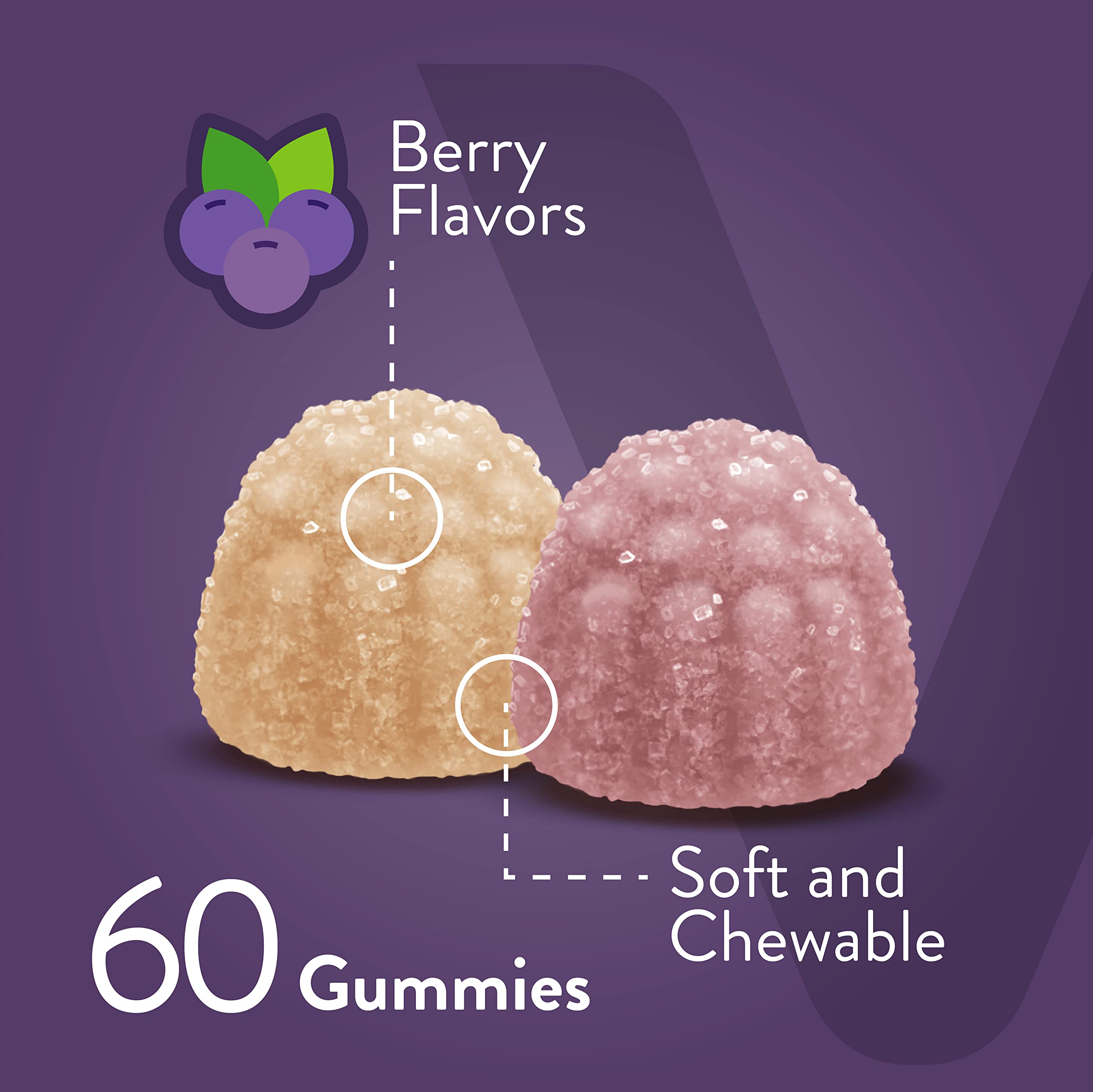 Vitamin D3 enriched calcium gummies
