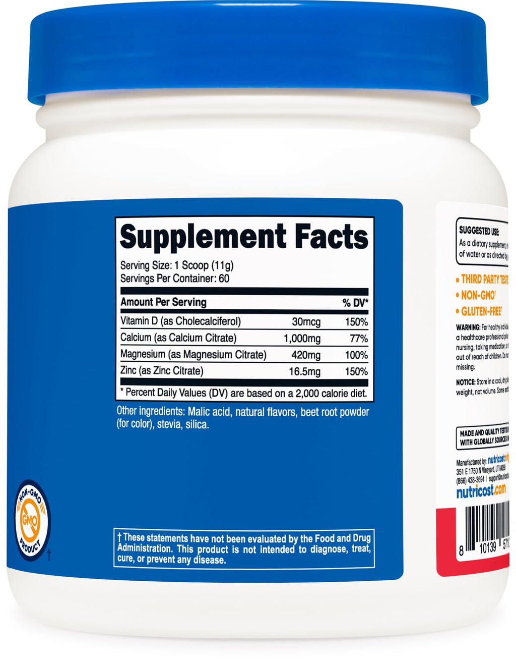 vitamin D3 enriched calcium powder