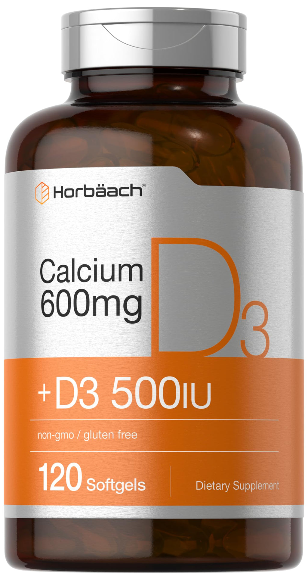 Vitamin D3 enriched calcium softgels