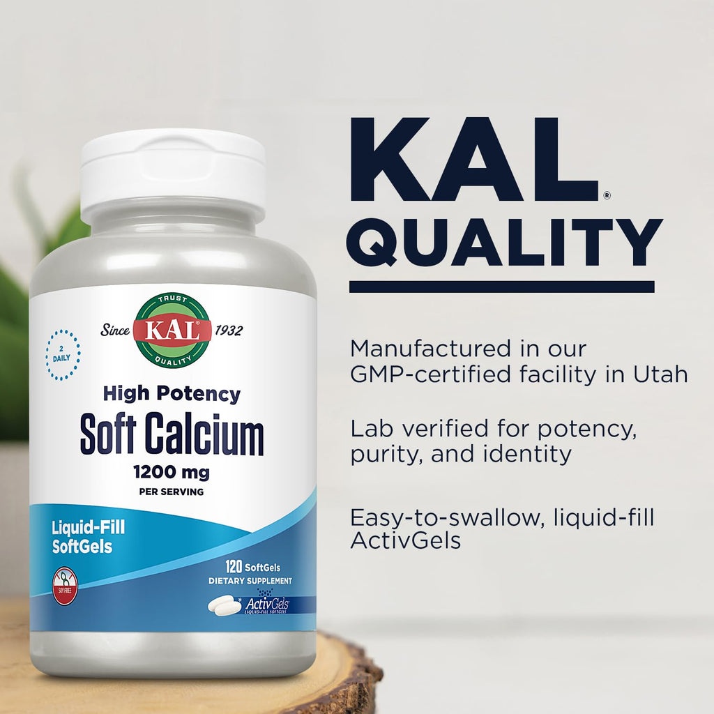 Vitamin D3 enriched calcium softgels