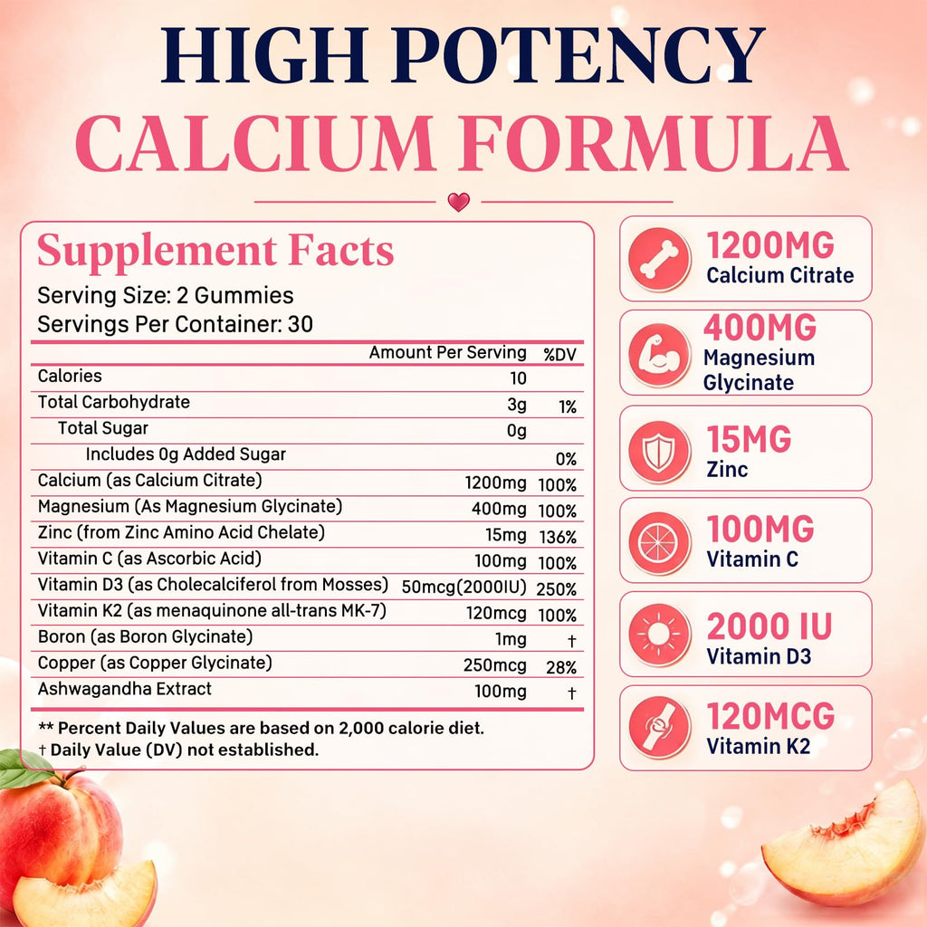 Vitamin D3 enriched calcium supplement