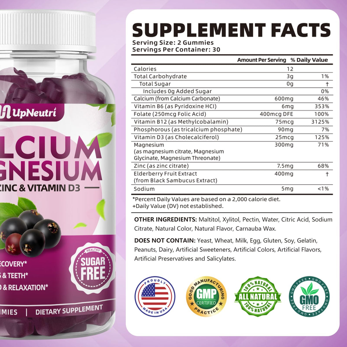 vitamin D3 enriched calcium supplement