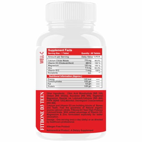vitamin D3 enriched calcium supplement