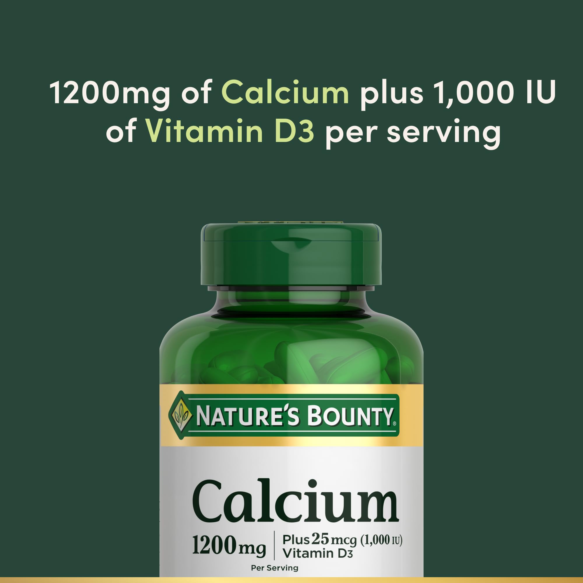 Vitamin D3 enriched calcium supplement