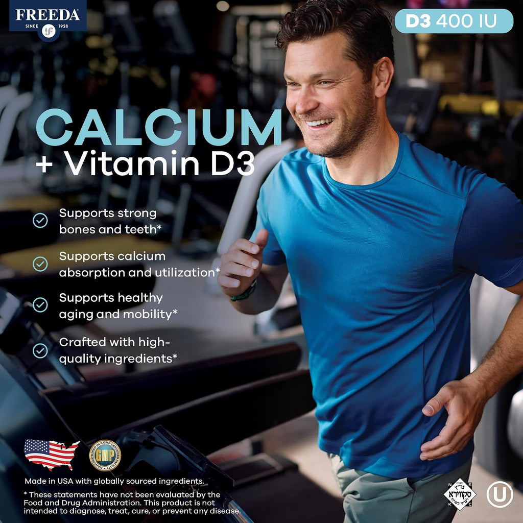 Vitamin D3 enriched calcium supplement