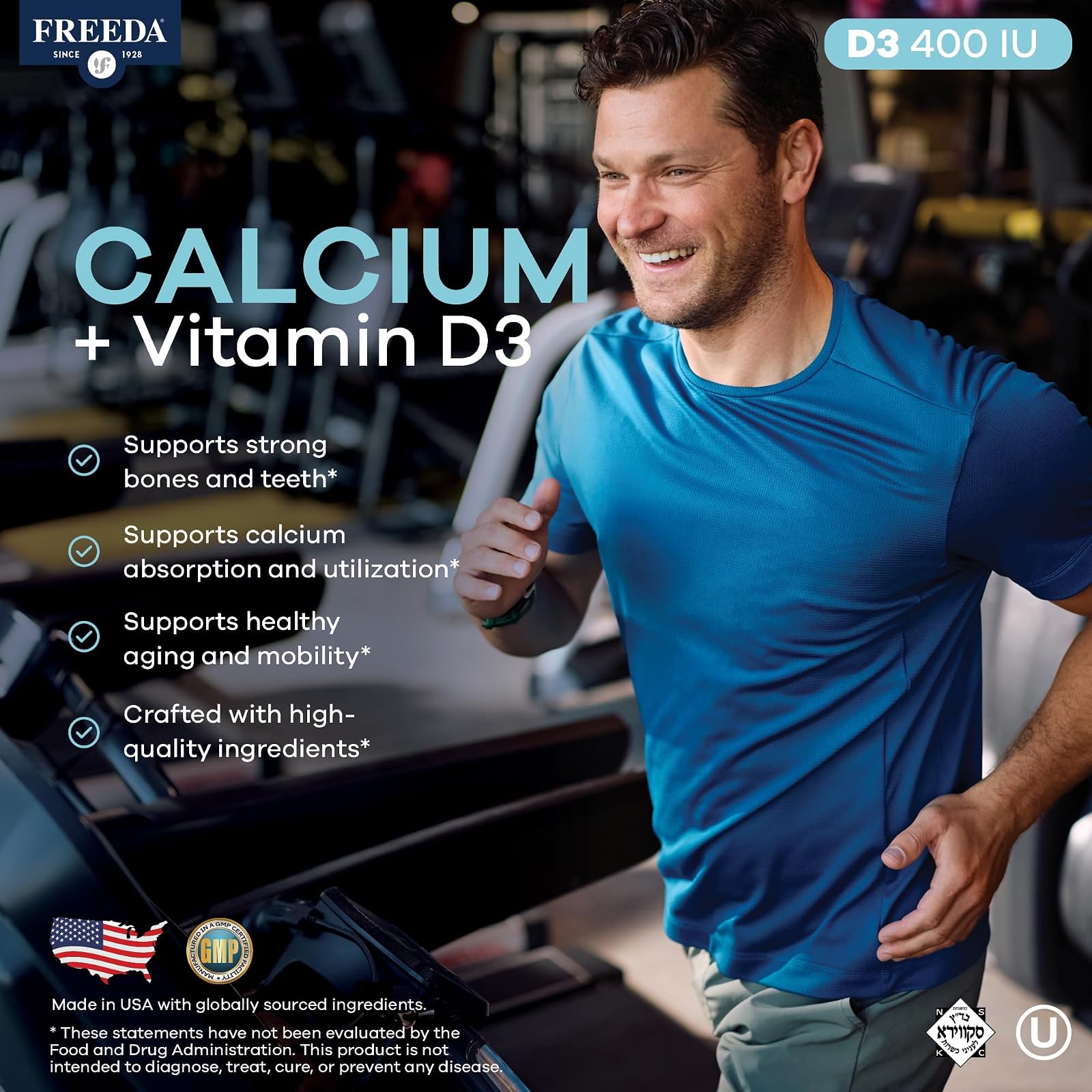 Vitamin D3 enriched calcium supplement