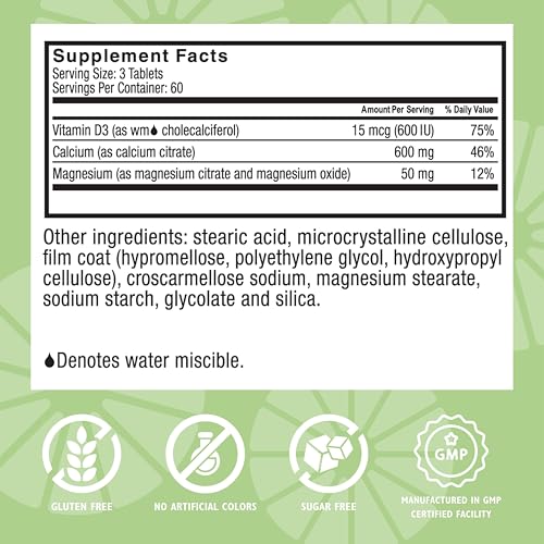vitamin D3 enriched calcium supplement