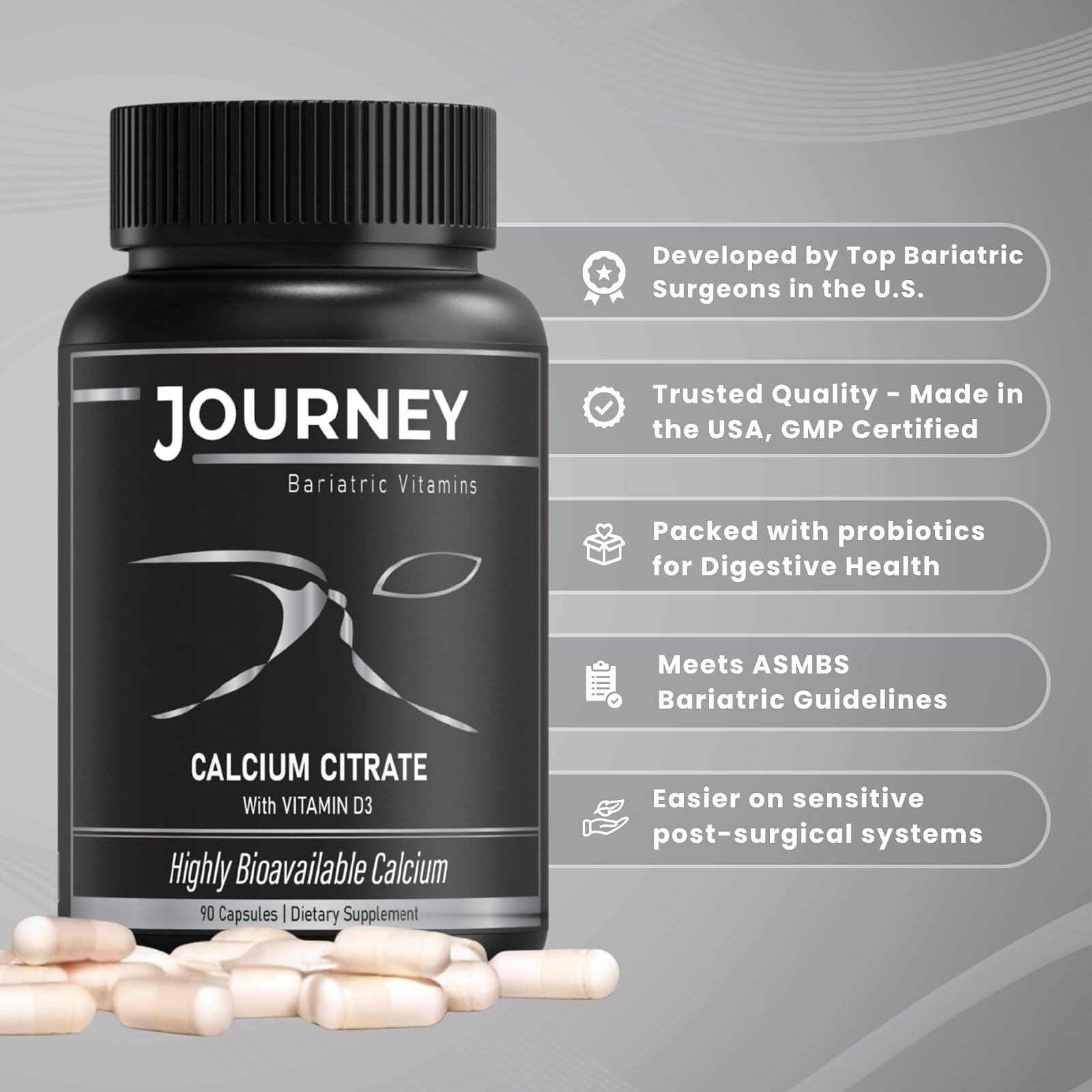 Vitamin D3 enriched calcium supplement