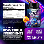 Vitamin D3 enriched calcium supplement