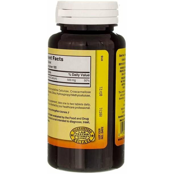 Vitamin D3 enriched calcium supplements