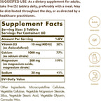 Vitamin D3 enriched calcium tablets