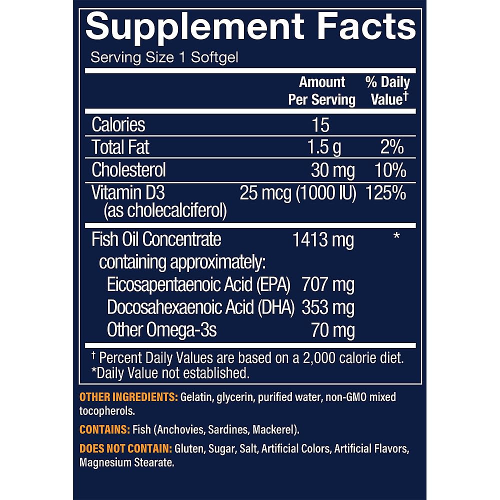 Vitamin D3 enriched fish oil