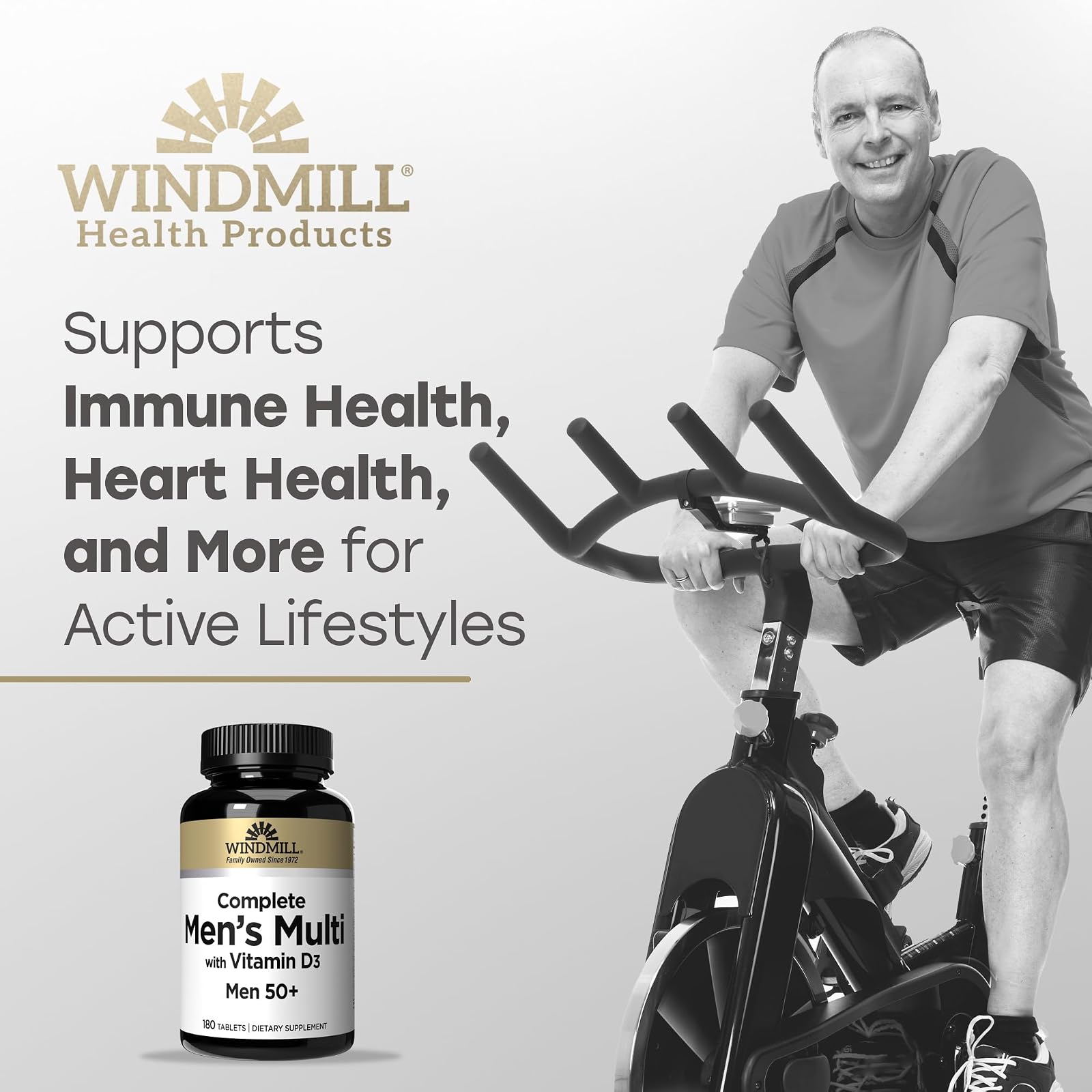 Vitamin D3 enriched multivitamins for seniors