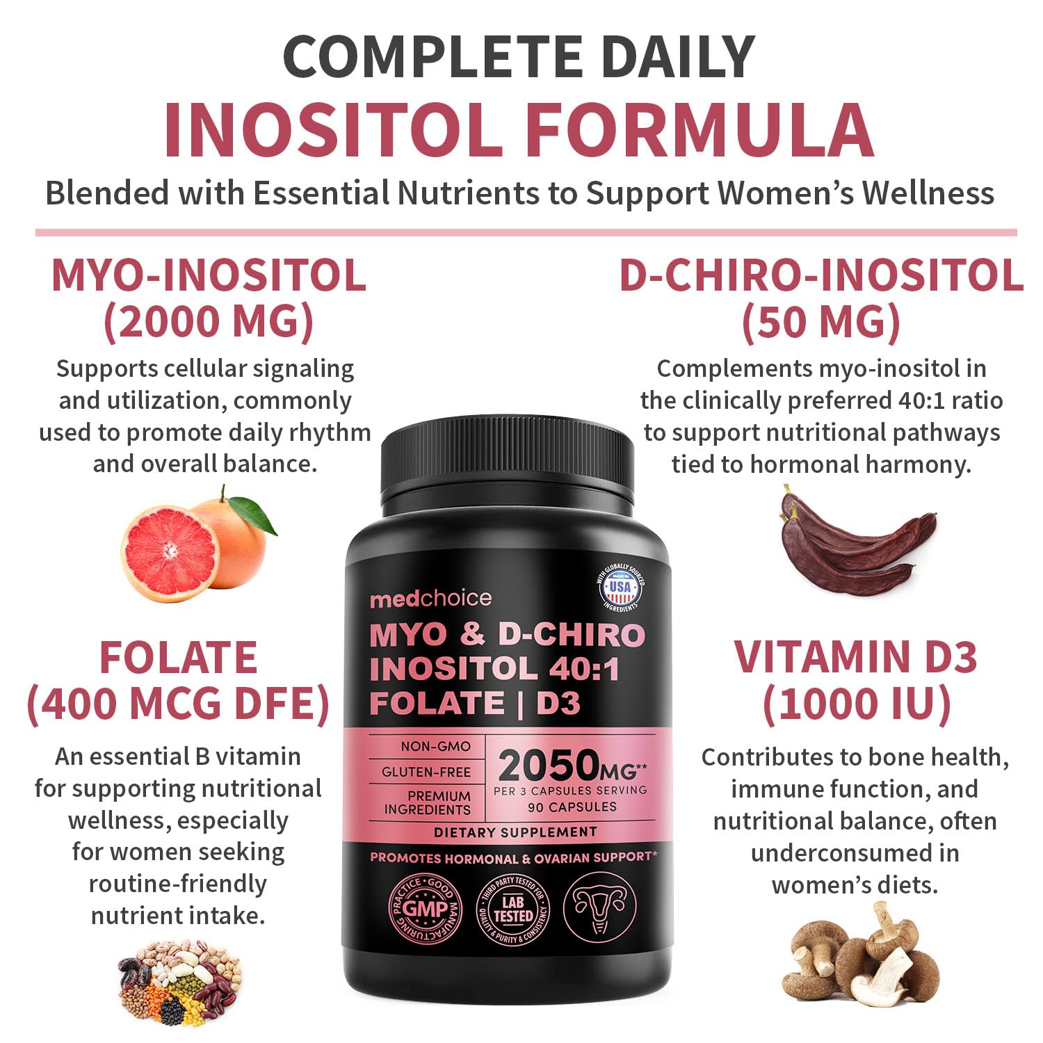 Vitamin D3 enriched Myo-Inositol