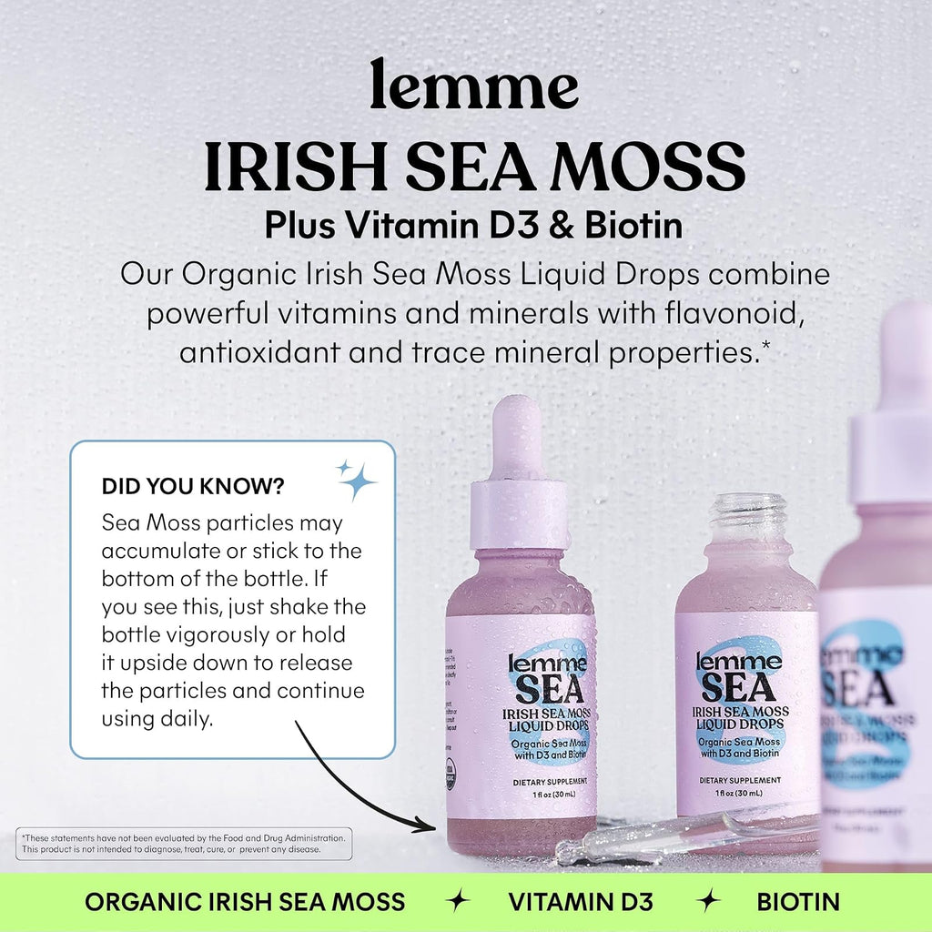 Vitamin D3 enriched sea moss extract