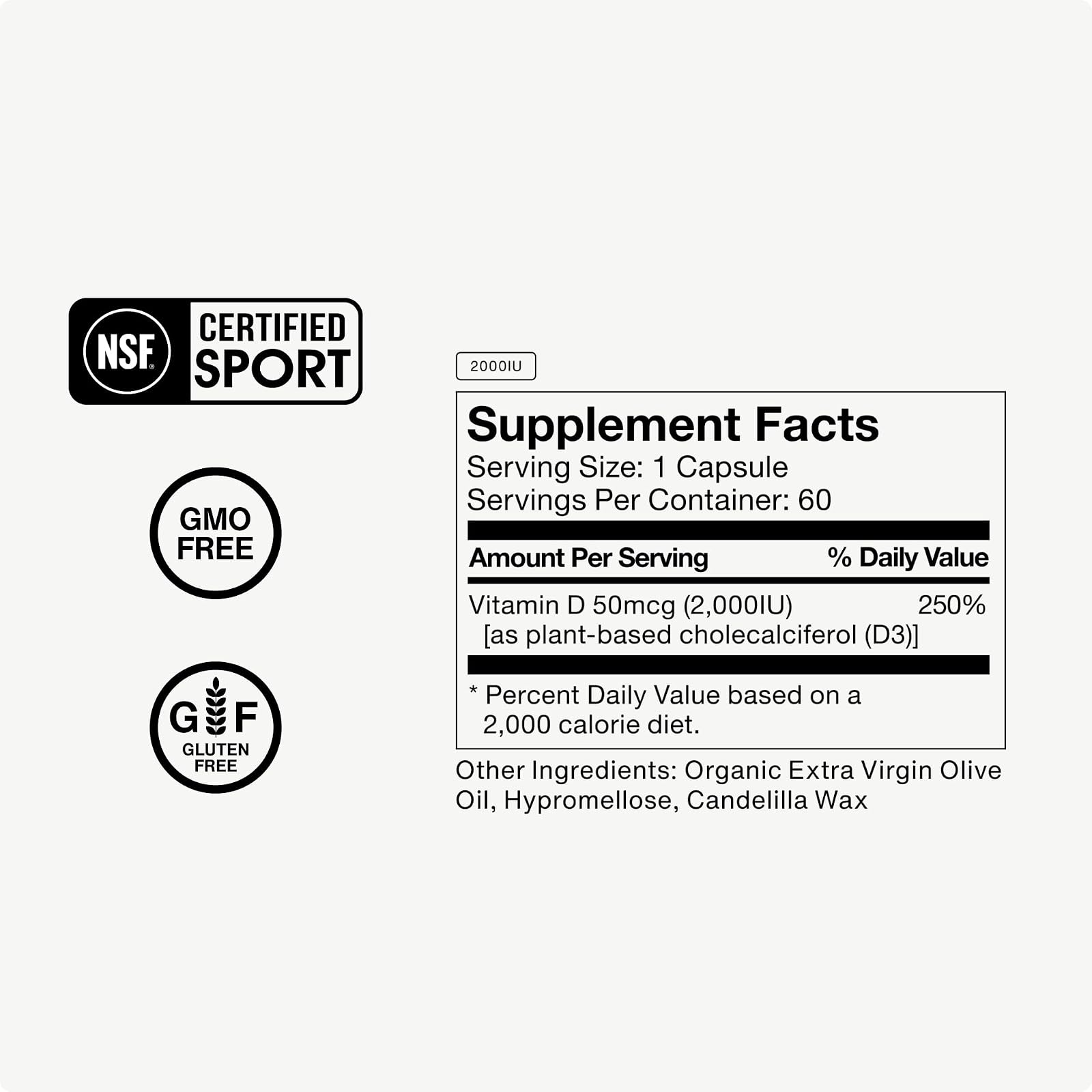 Vitamin D3 for bone strength