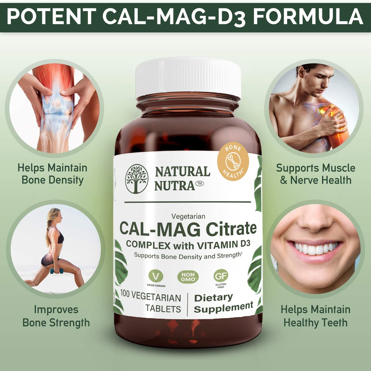 Vitamin D3 for calcium absorption