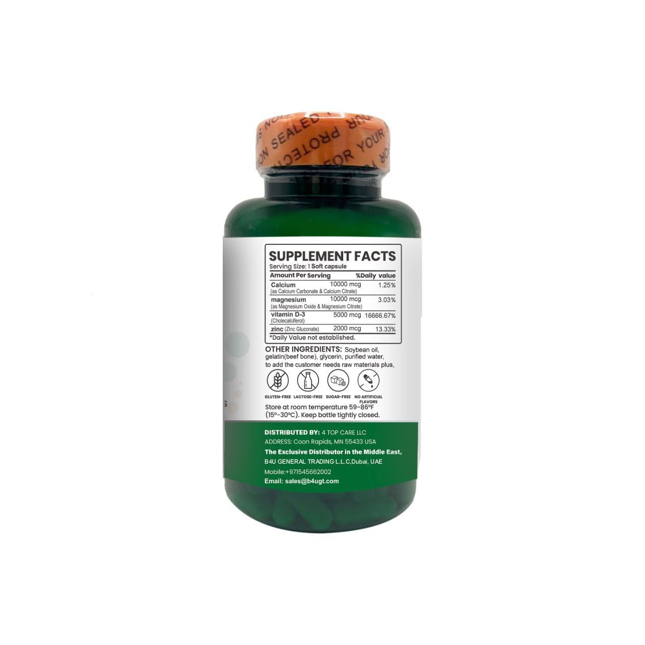 Vitamin D3 for enhanced calcium absorption