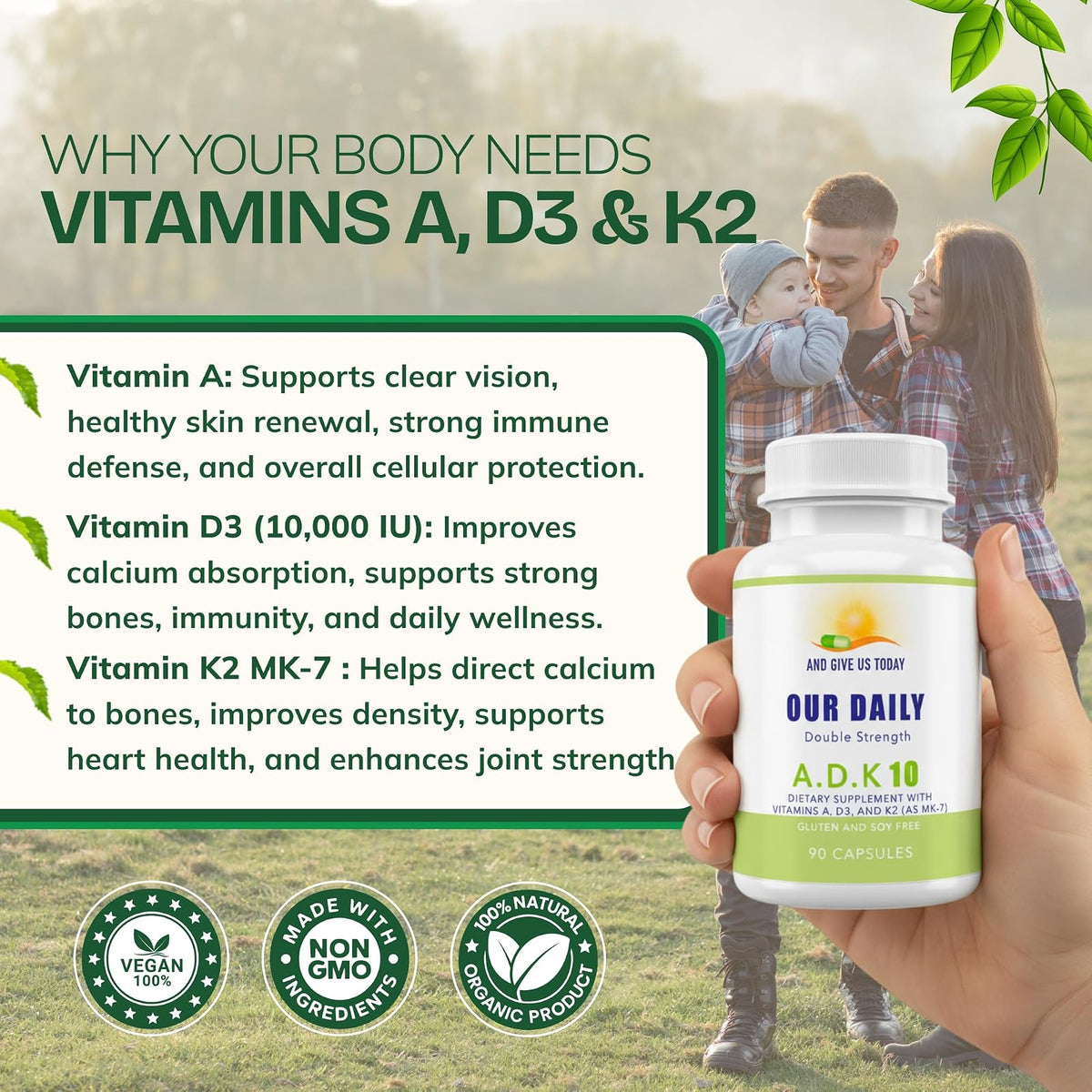 Vitamin D3 for immune support