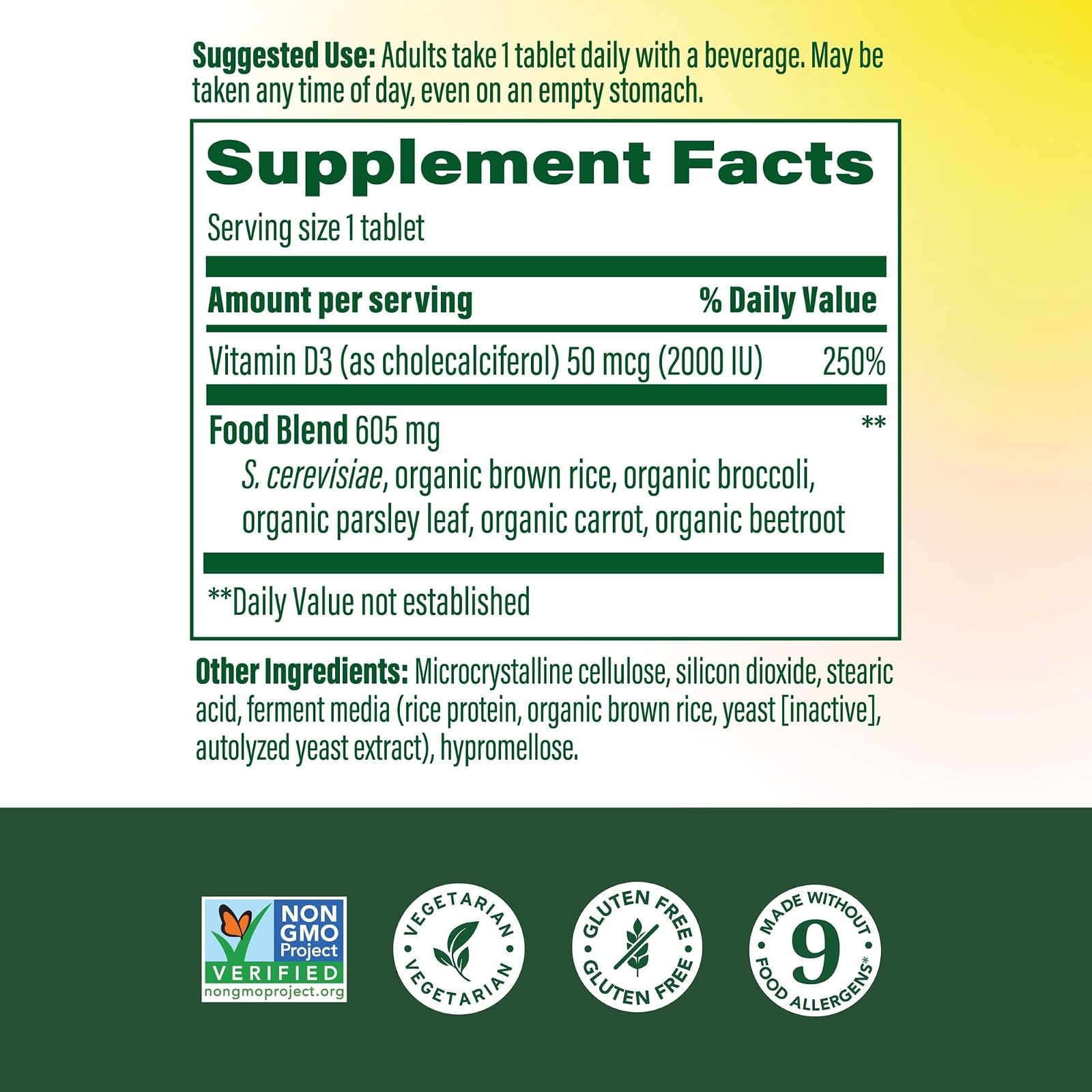Vitamin D3 for immune support