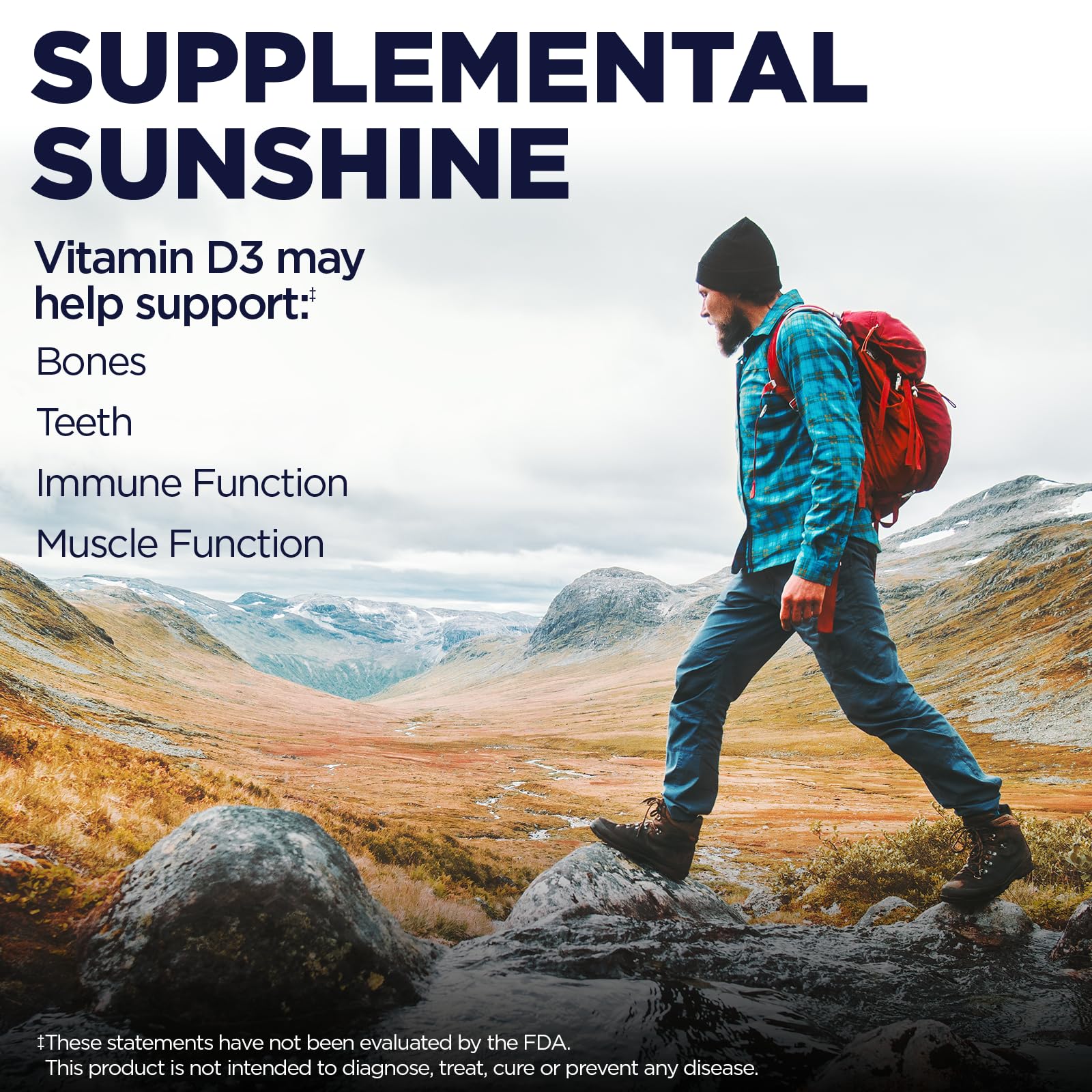 Vitamin D3 for immune support