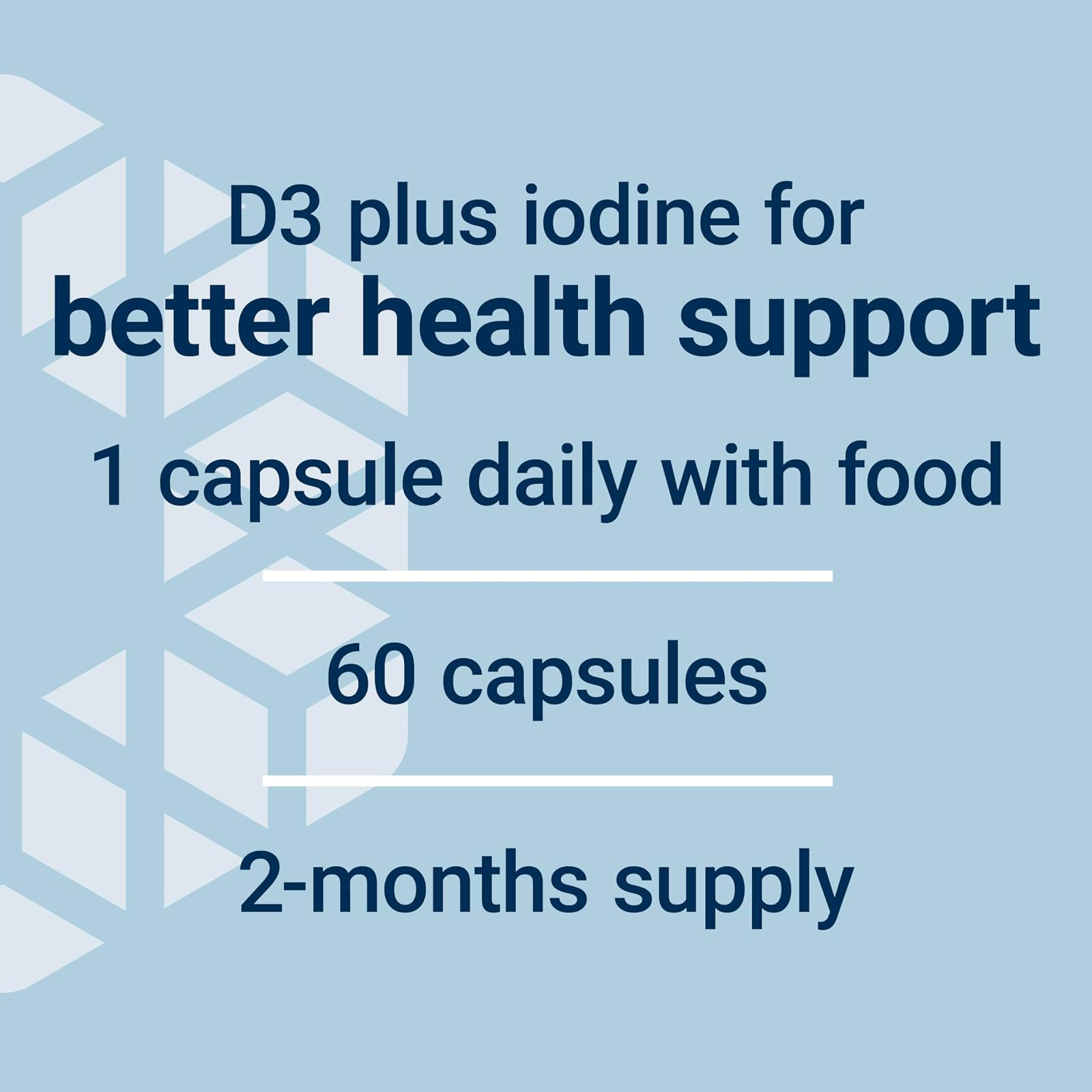 Vitamin D3 for immune support