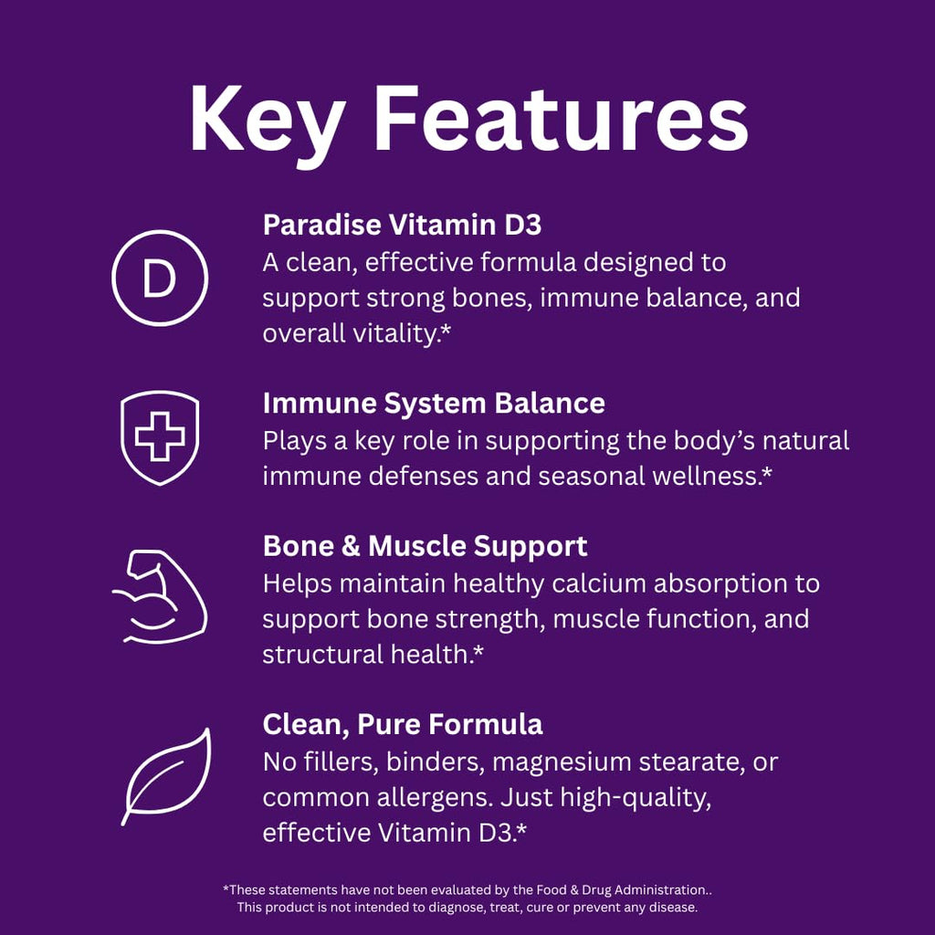 Vitamin D3 for immune support