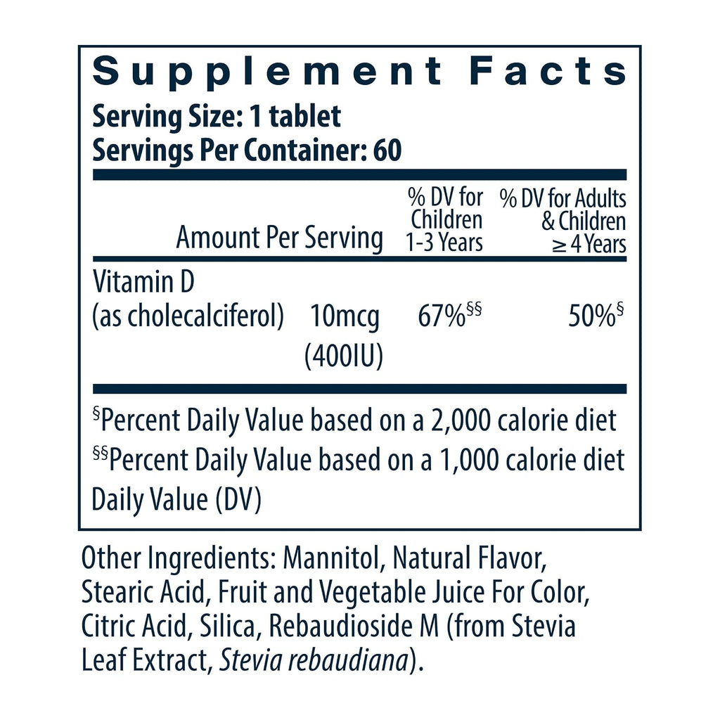 Vitamin D3 for immune support