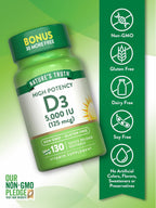 Vitamin D3 for immune support
