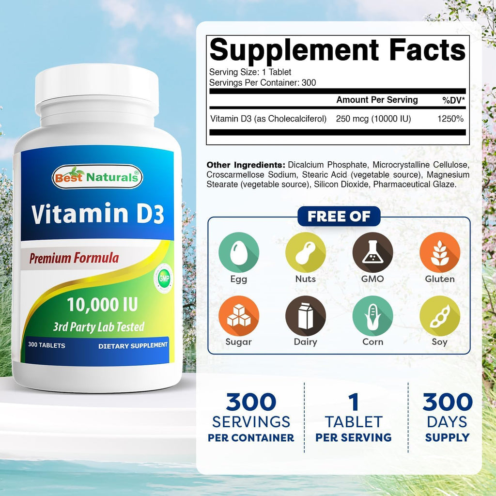 Vitamin D3 for immune support