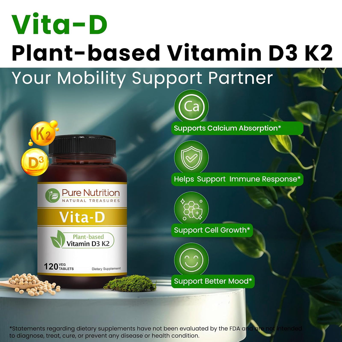 Vitamin D3 for immune support