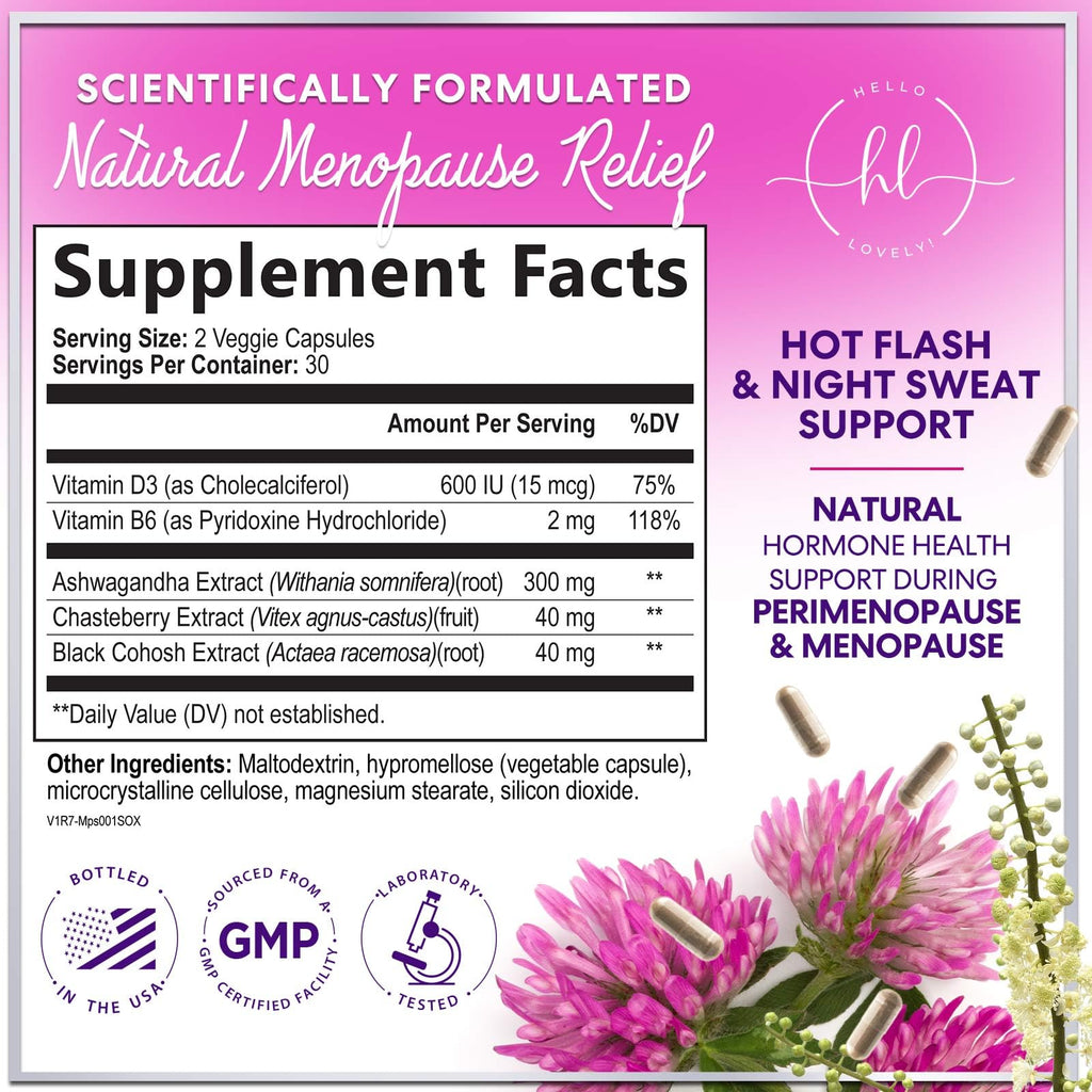Vitamin D3 for menopause relief