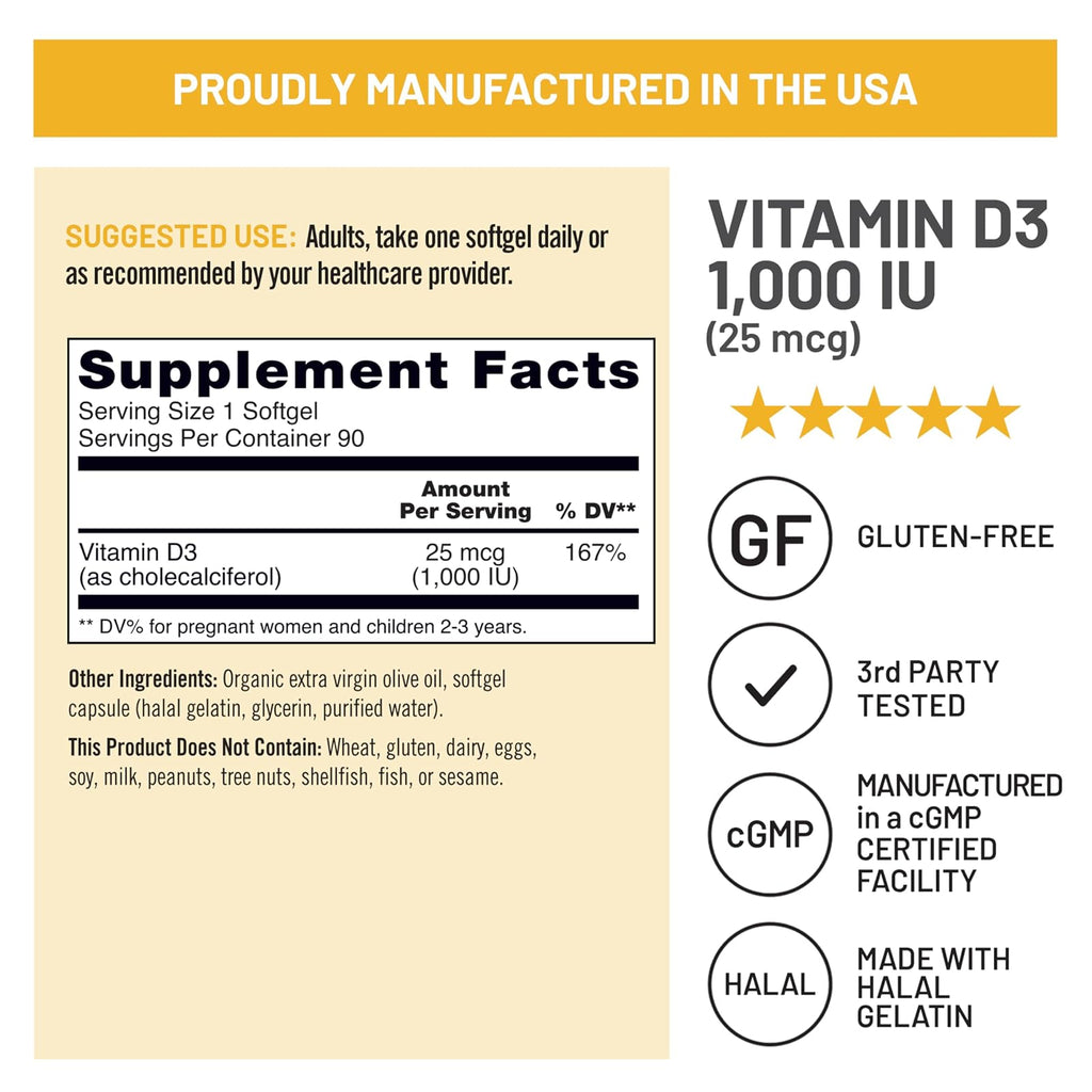 Vitamin D3 for mood enhancement